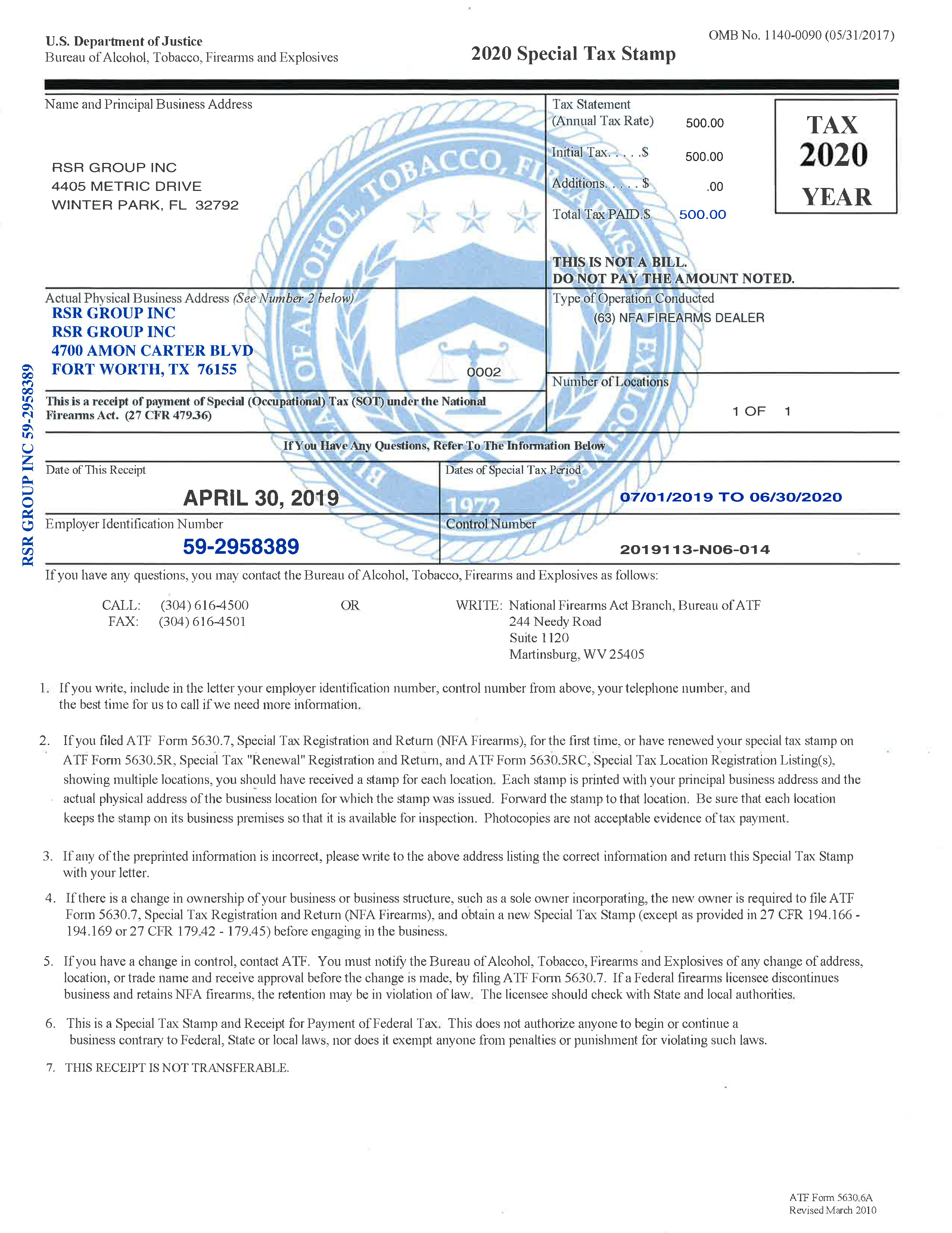 RSR Group Inc. SOTS | RSRGroup.com